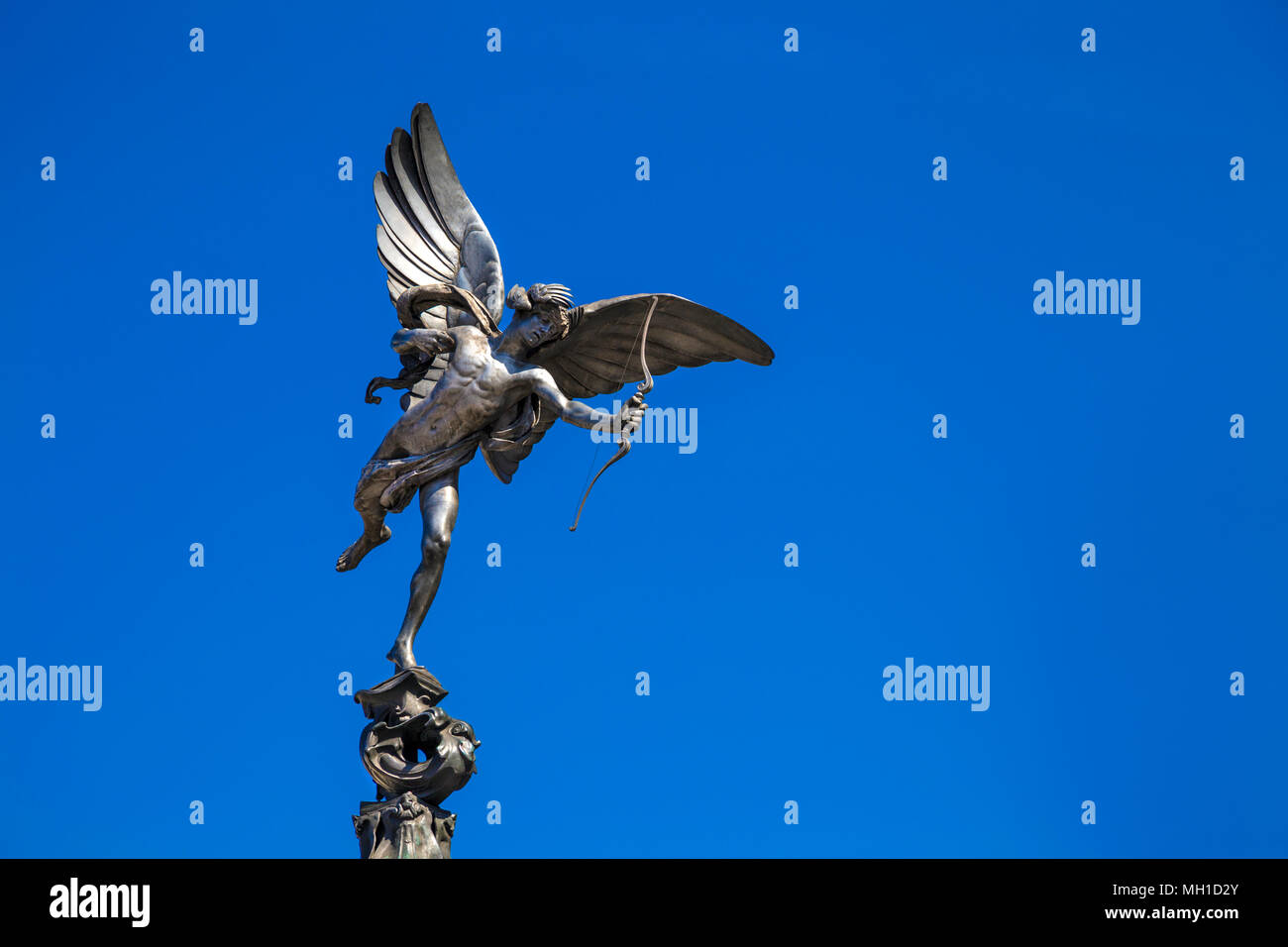 Statue of the Greek god Anteros by Alfred Gilbert on top of the ...
