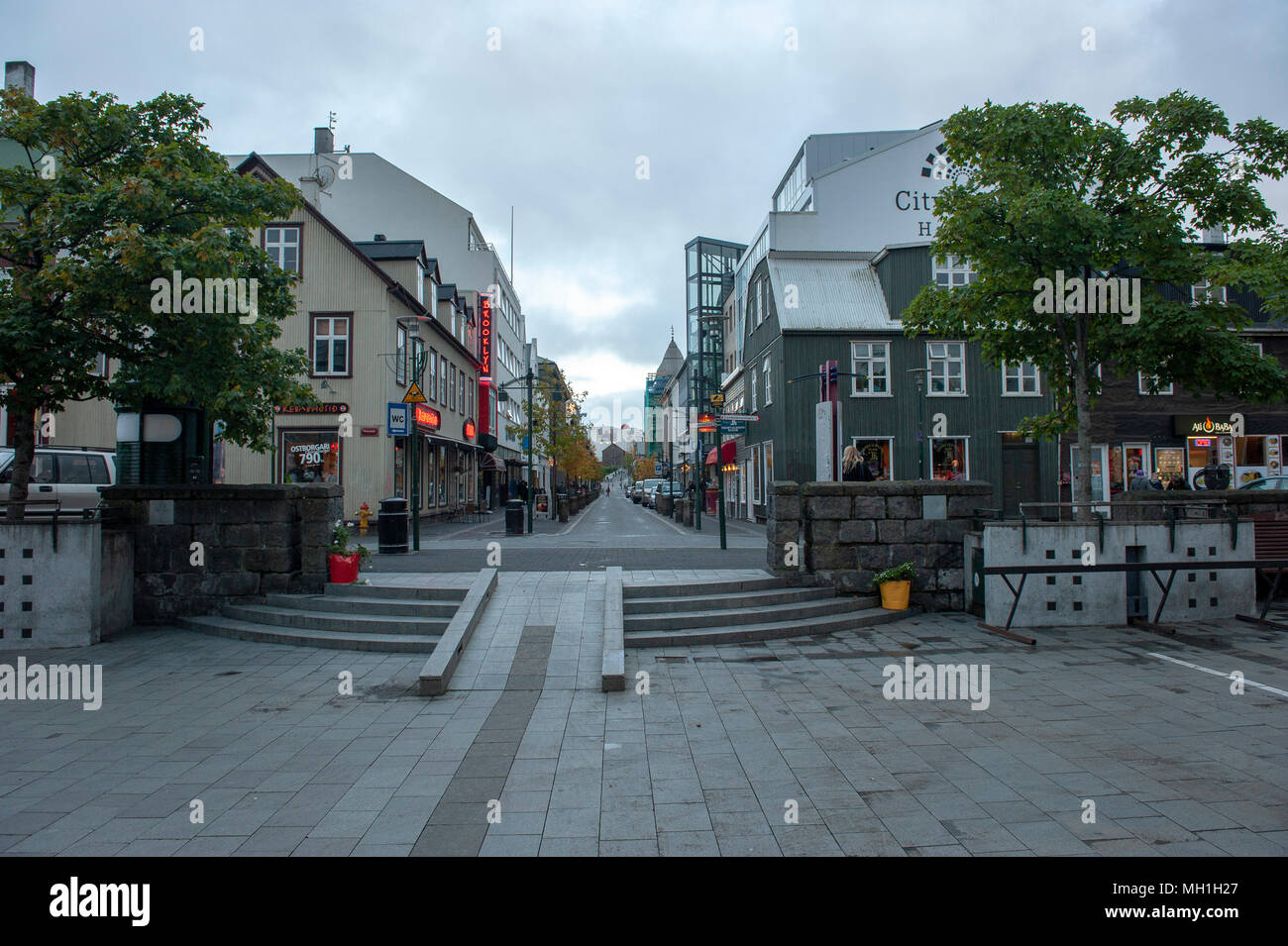 A street in Reykjavik, Iceland Stock Photo - Alamy