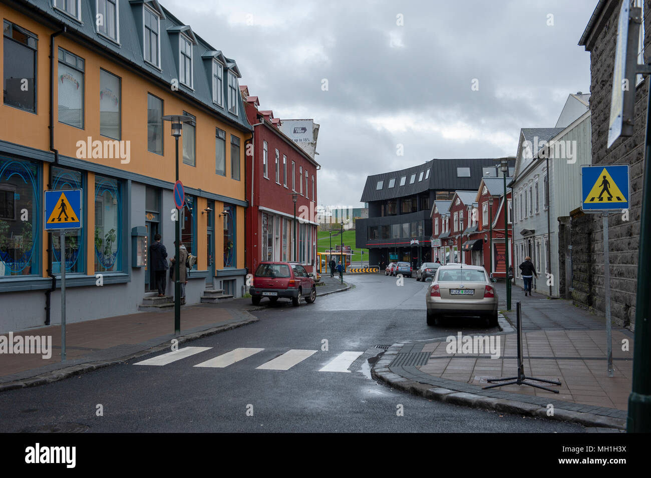 A street in Reykjavik, Iceland Stock Photo - Alamy