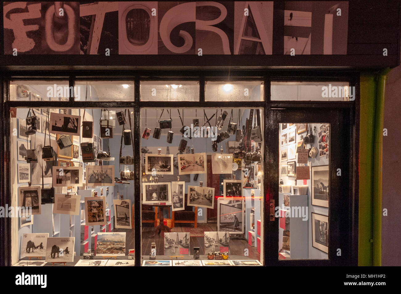 Photography shop in Reykjavik, Iceland Stock Photo - Alamy