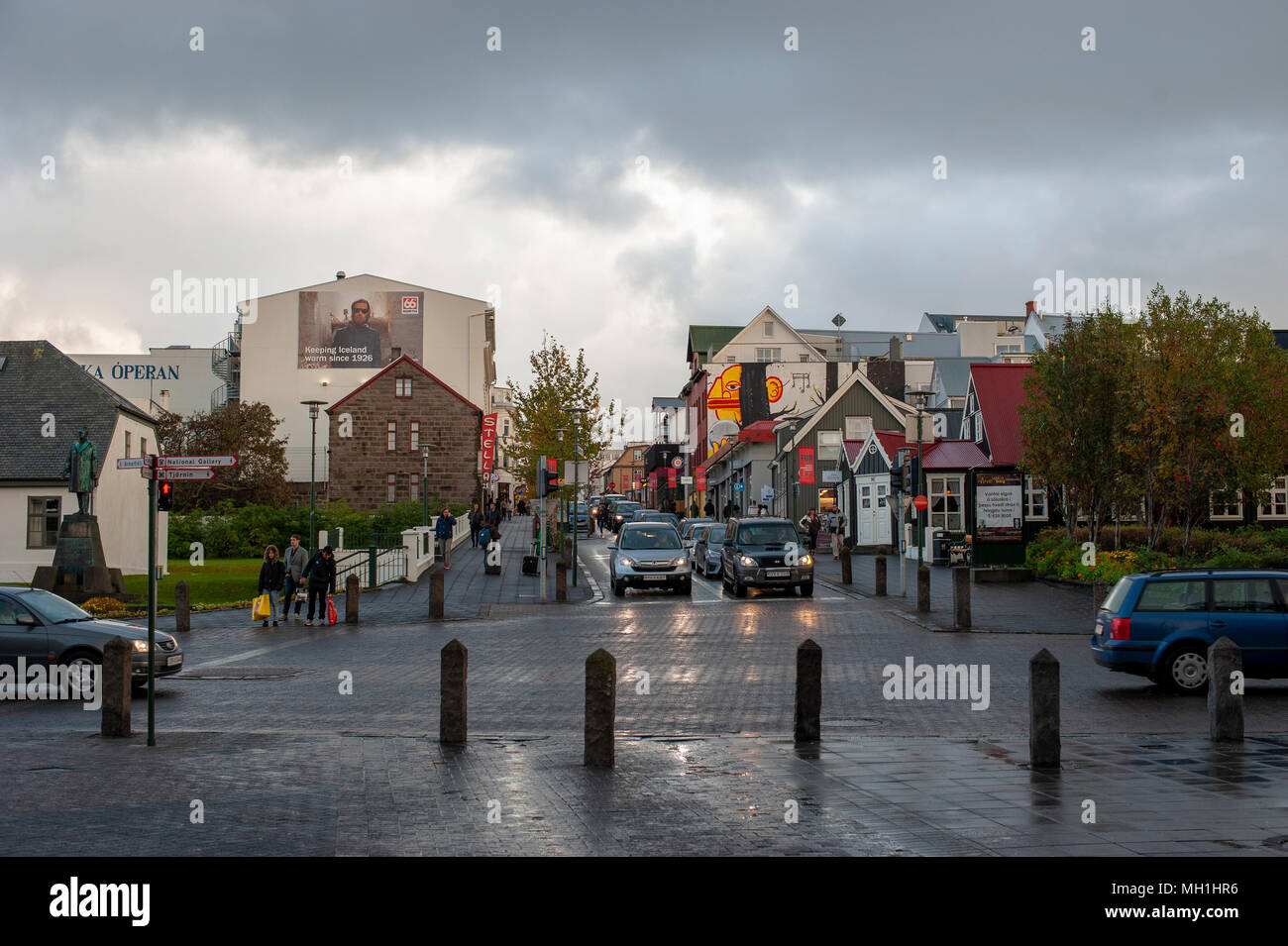 A street in Reykjavik, Iceland Stock Photo - Alamy
