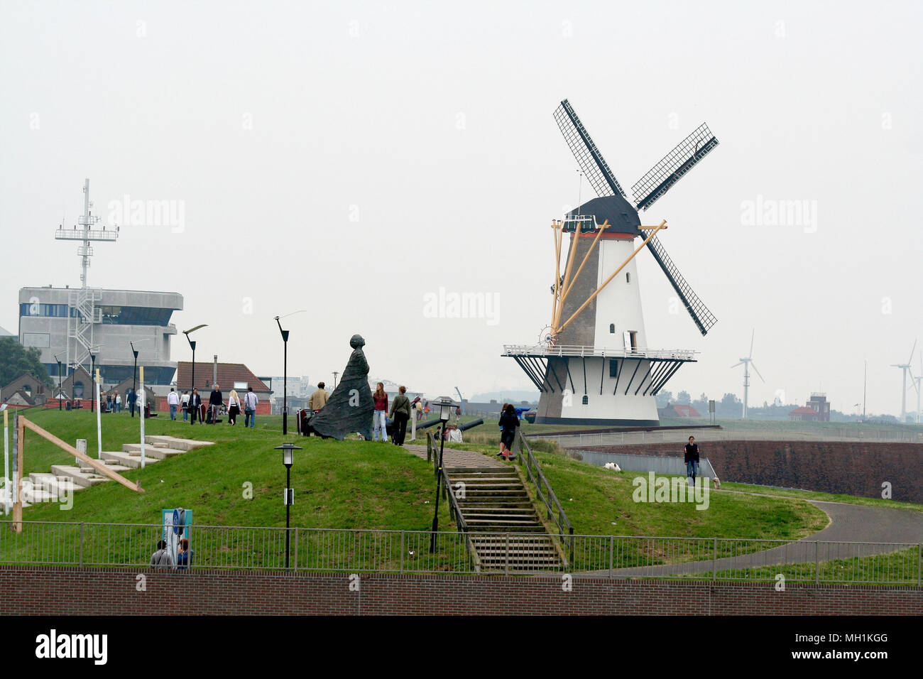 Netherlands,Holland,Dutch,Zeeland,Vlissingen, june 2016:Historic wind ...