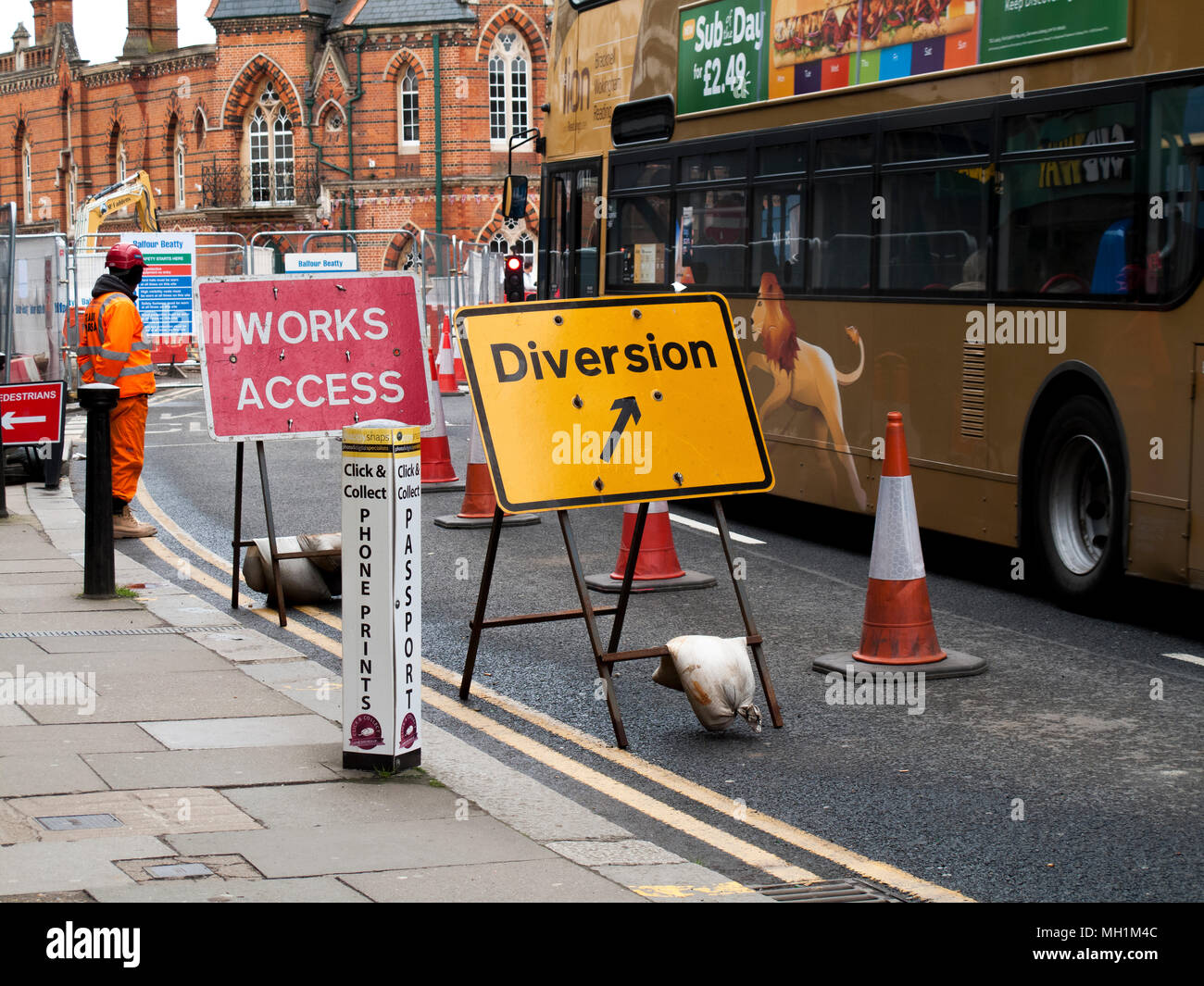 Peach place redevelopment construction site in town centre, new ...