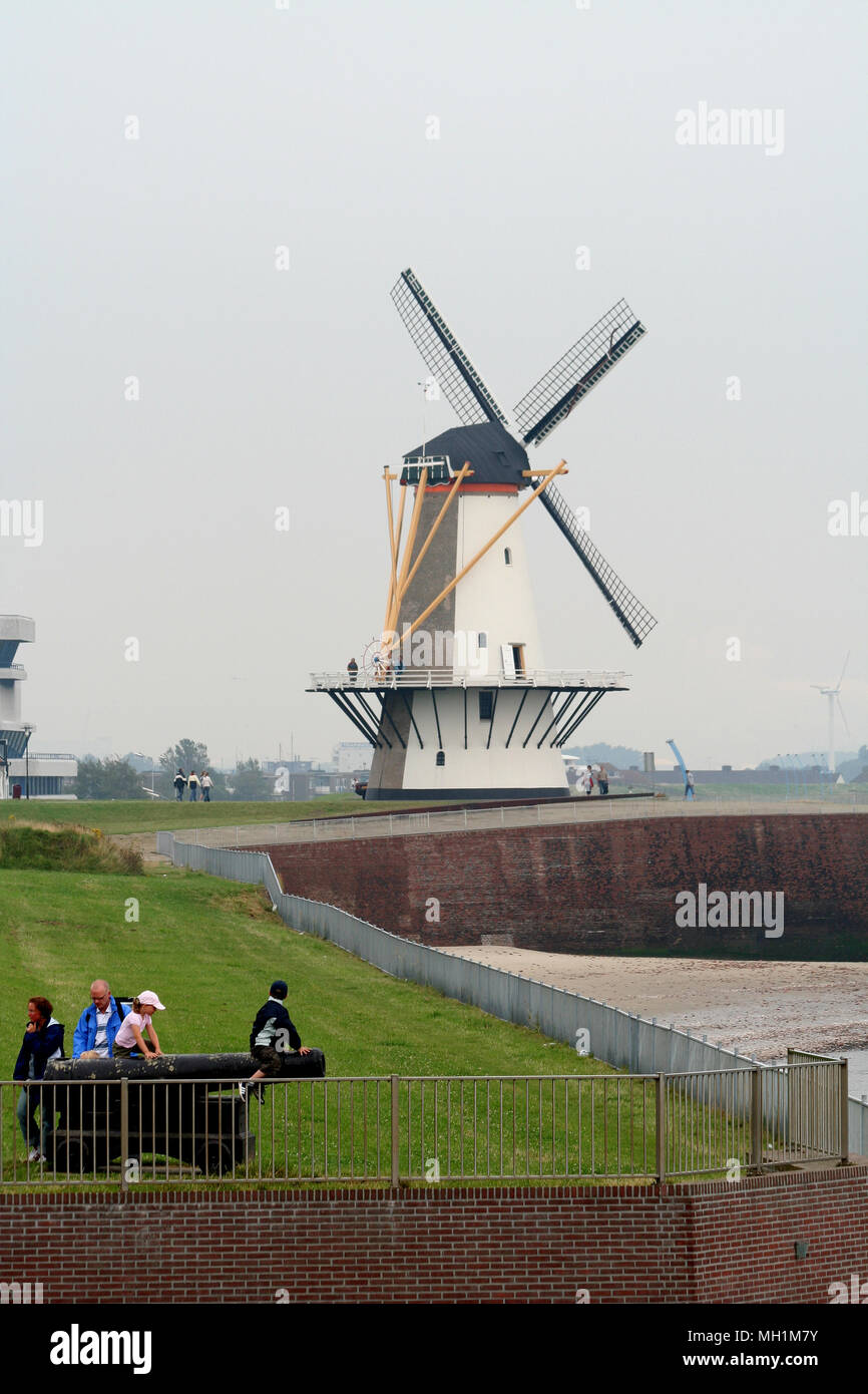 Netherlands,Holland,Dutch,Zeeland,Vlissingen, june 2016:Historic wind ...