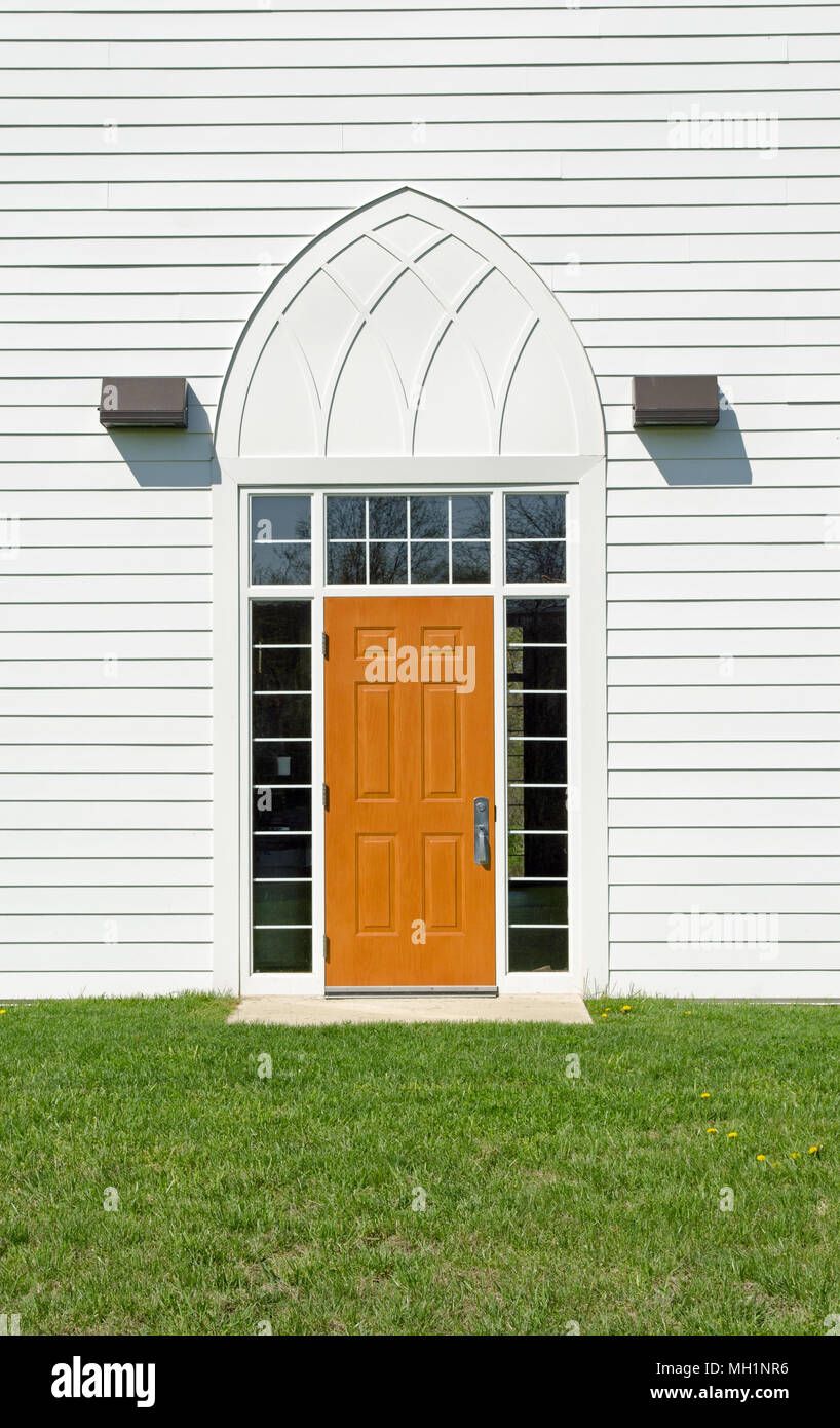 door and window on white wall Stock Photo - Alamy