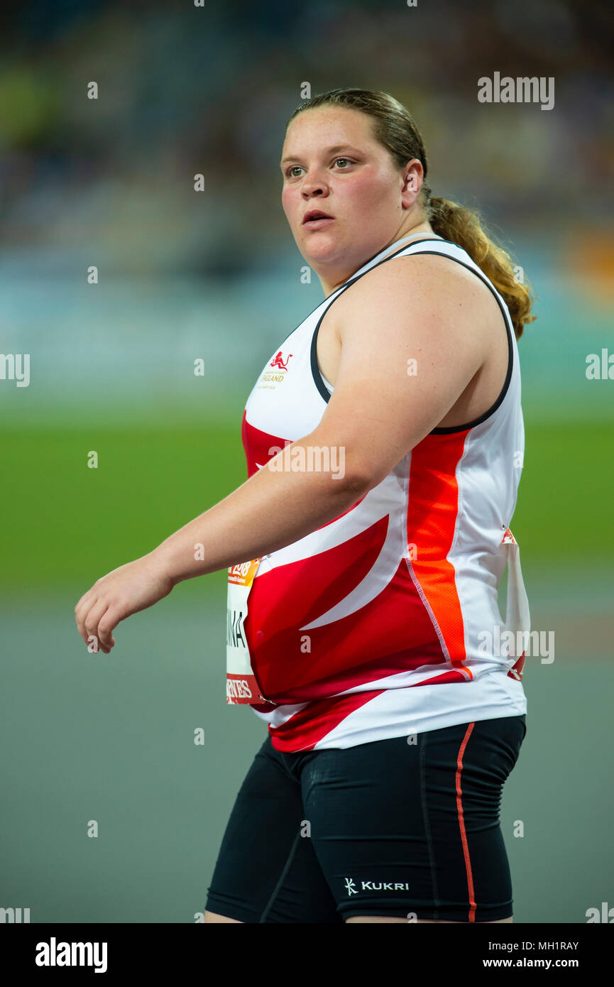 Women's Shot Put-Commonwealth Games 2018 Stock Photo - Alamy
