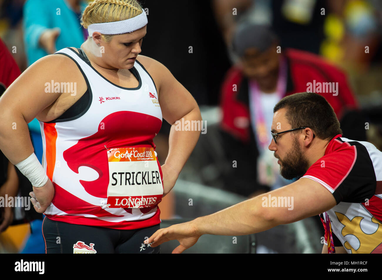 Women's Shot Put-Commonwealth Games 2018 Stock Photo - Alamy