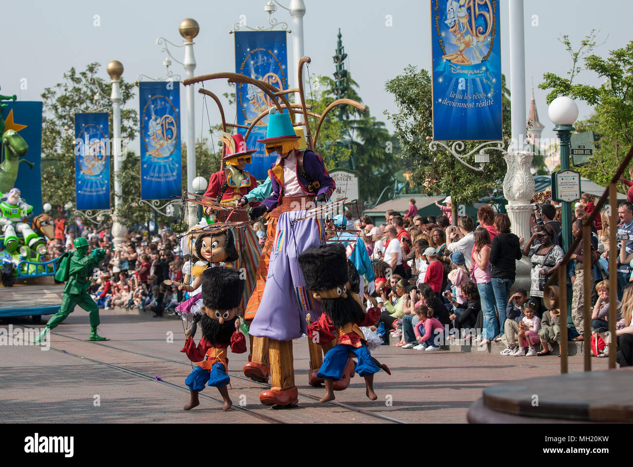 Procession through Euro Disney Stock Photo - Alamy