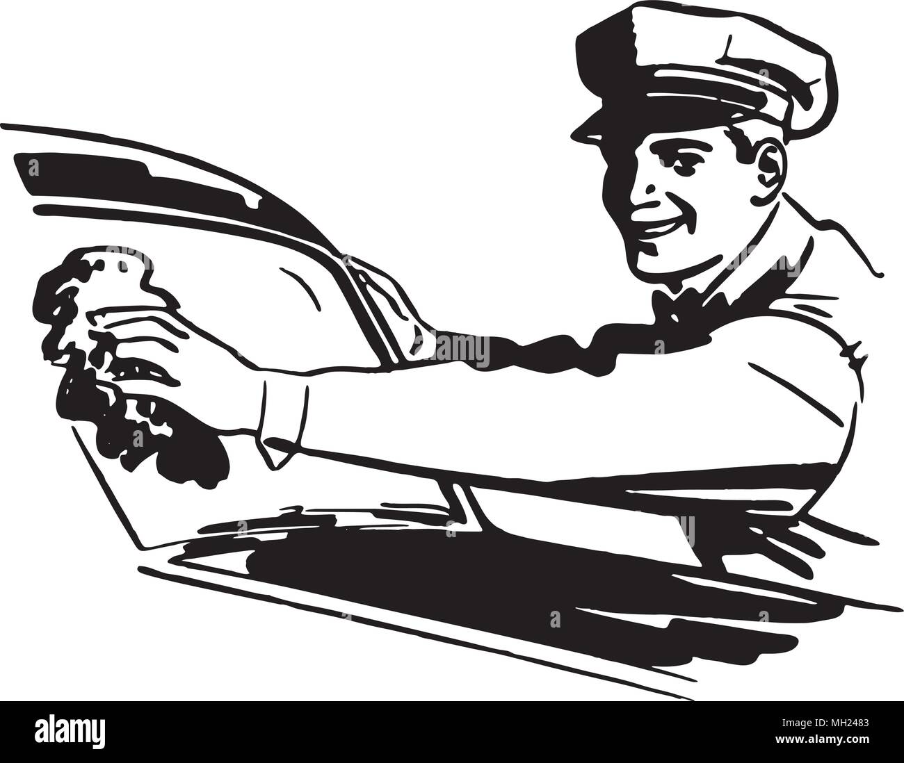 You're All Set Now - Retro Clipart Illustration Stock Vector Image ...