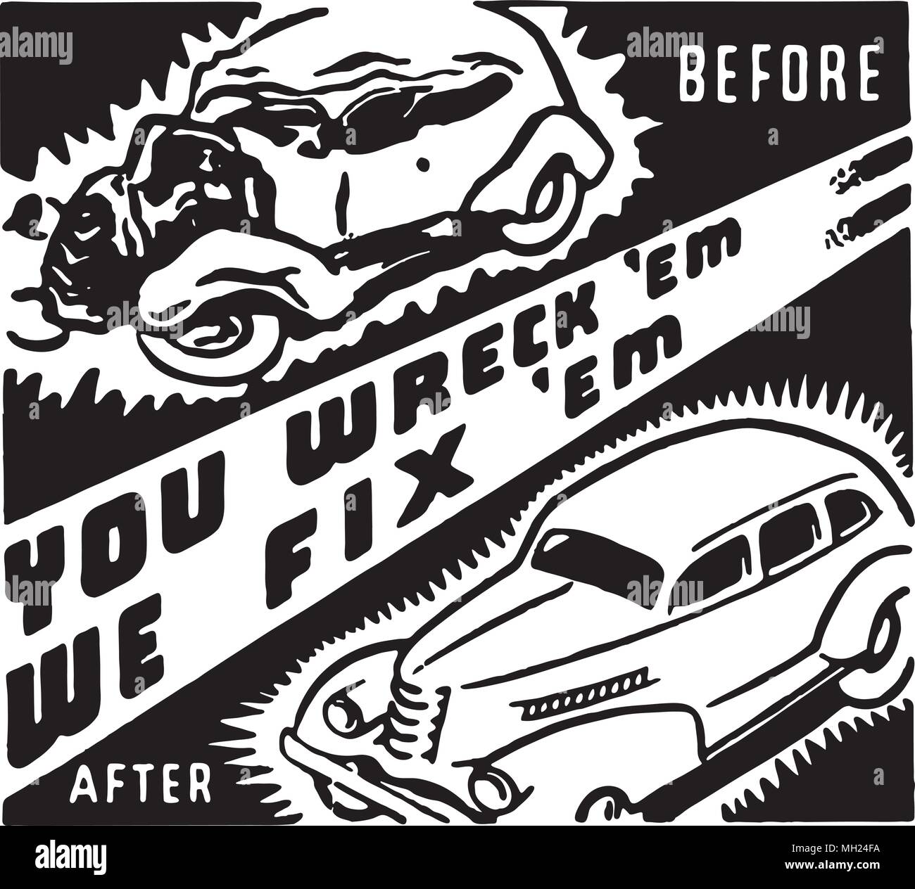 Where all the wrecks Stock Vector Images - Alamy