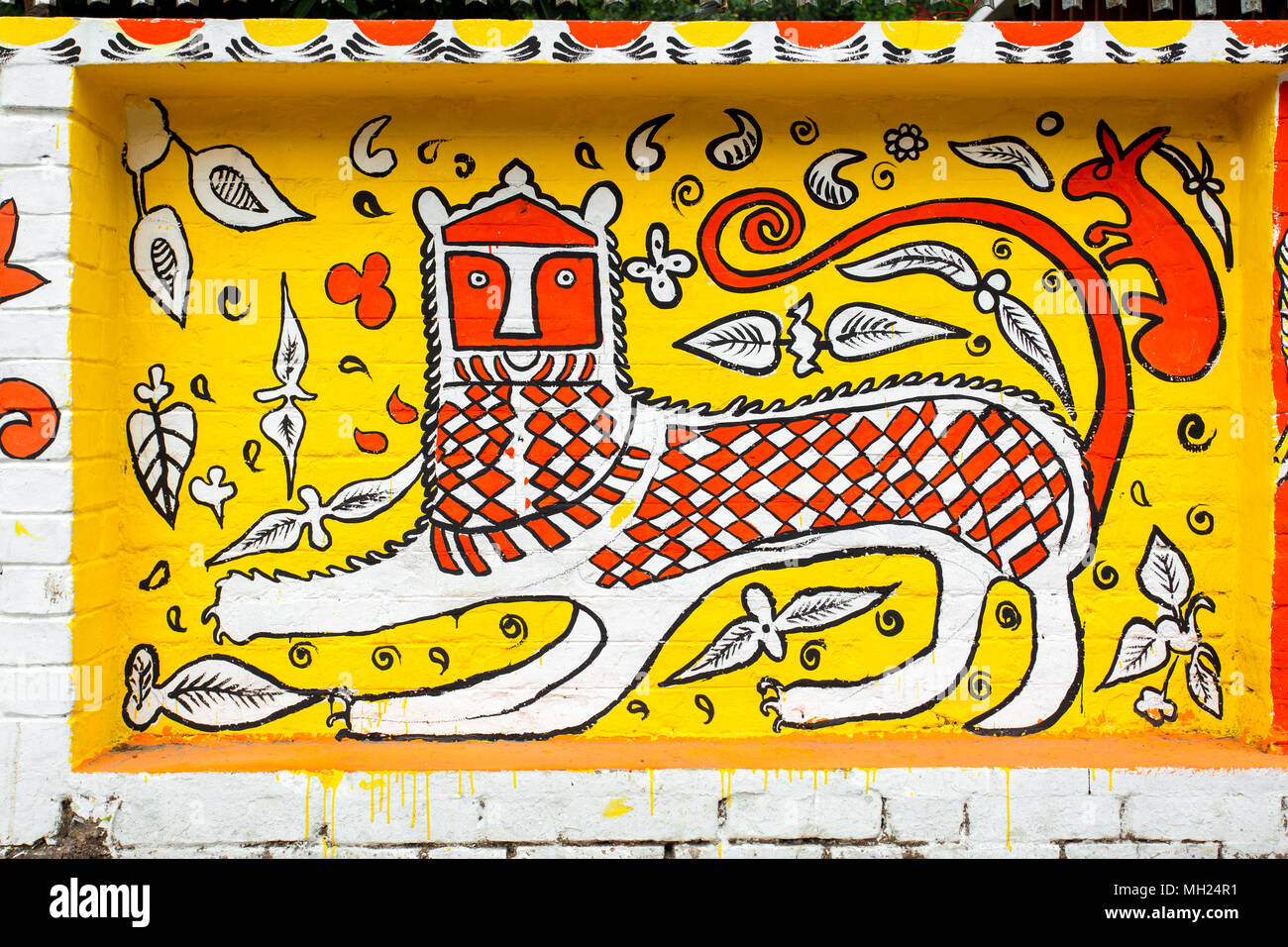 Dhaka University Fine Arts (FFA) student paints to their institute wall ...