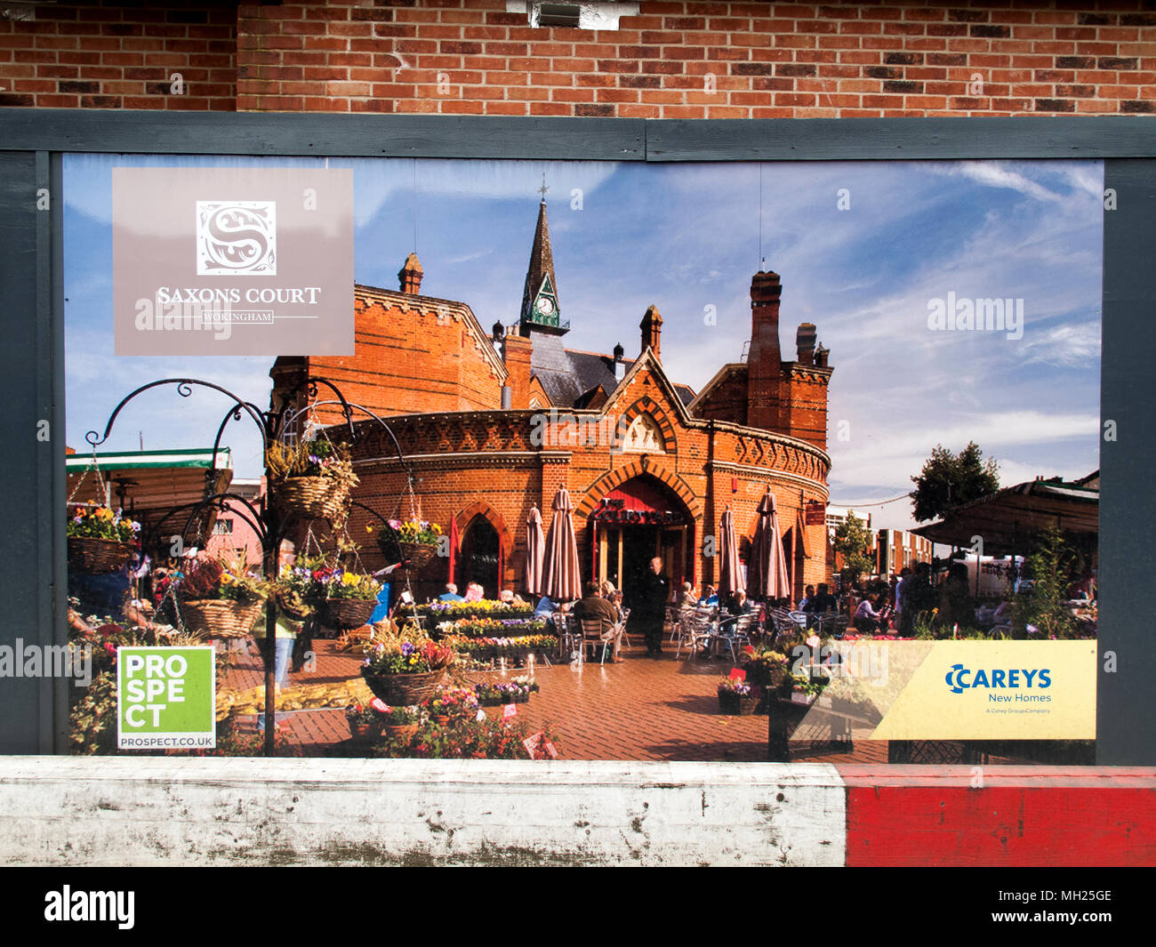 Careys Saxons Court new homes development advertising poster on ...