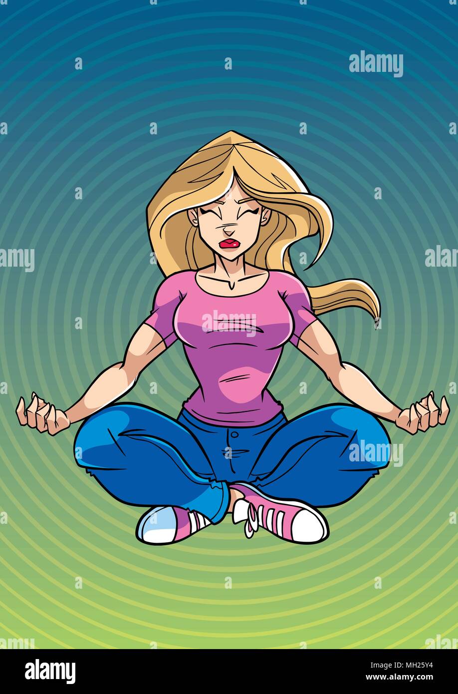 Front view fit female Stock Vector Images - Alamy