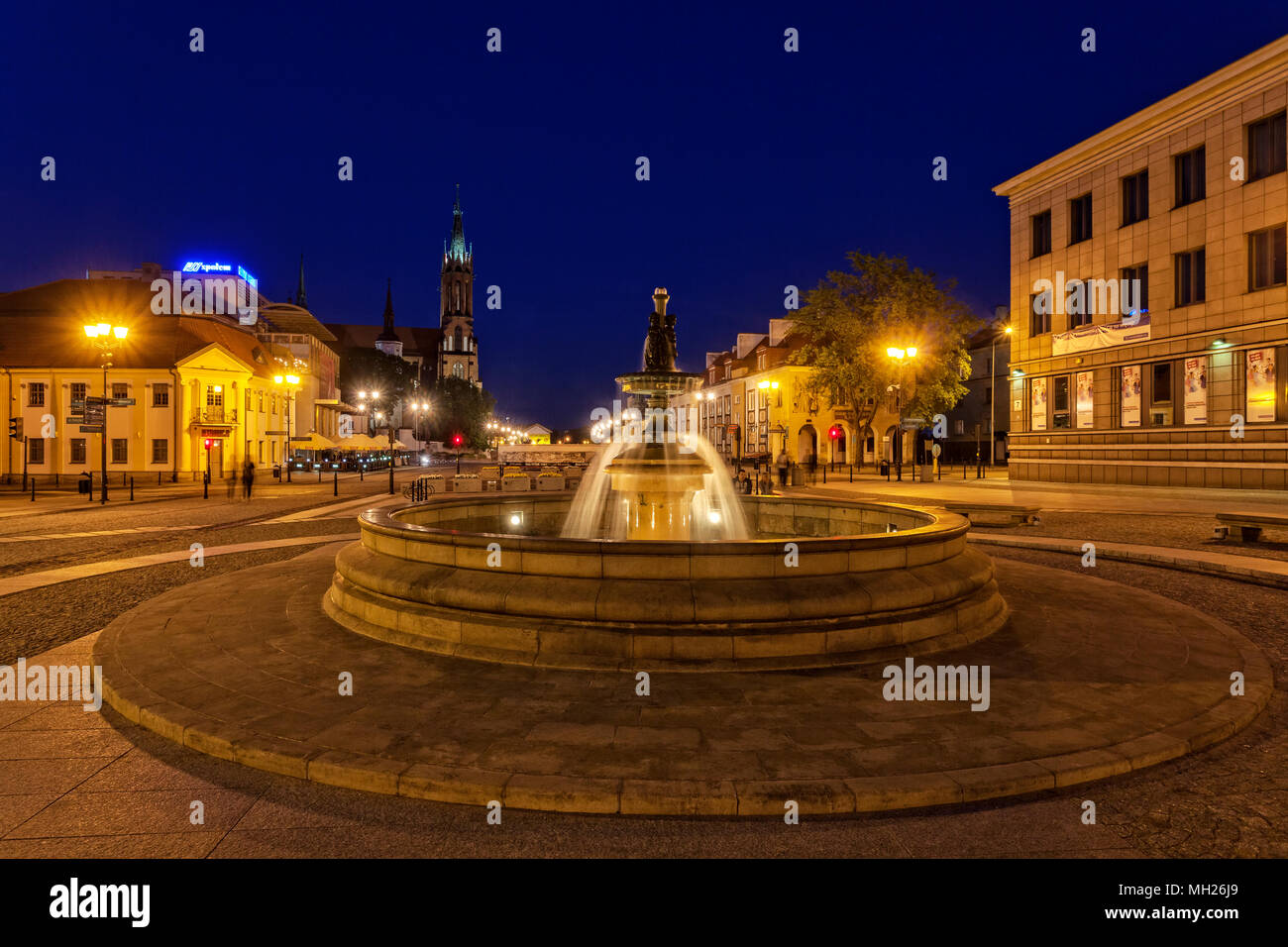 Białystok city center, cathedral, town hall, baroque tenement house ...