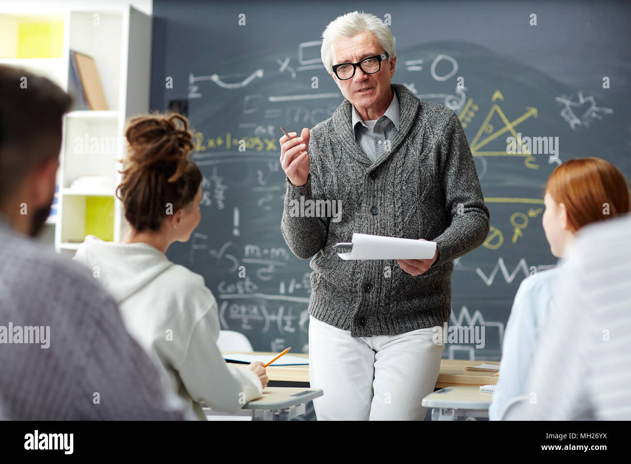 Teacher at work Stock Photo - Alamy