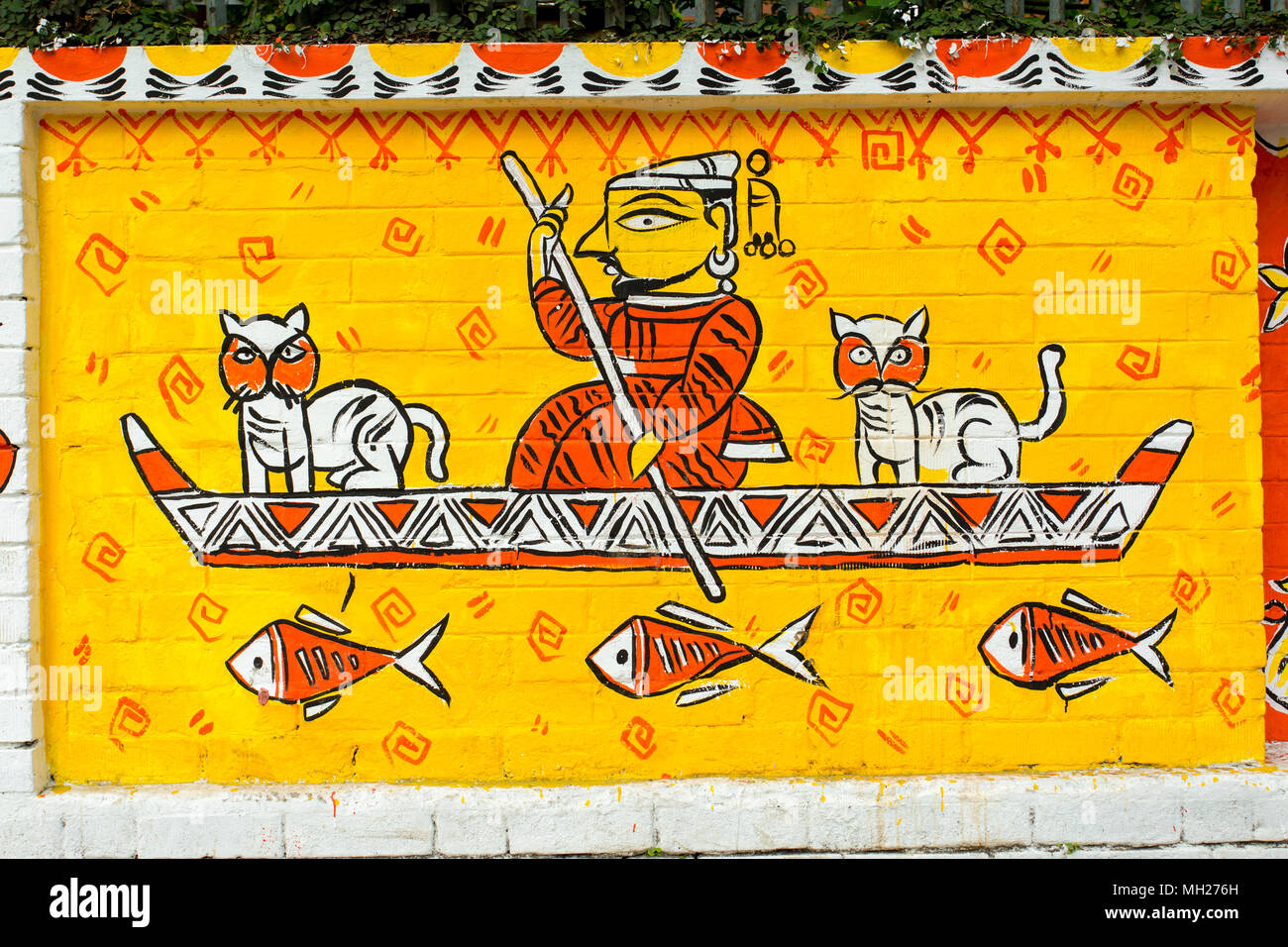 Dhaka University Fine Arts (FFA) student paints to their institute wall ...