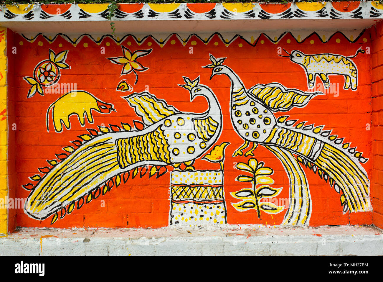 Dhaka University Fine Arts (FFA) student paints to their institute wall ...