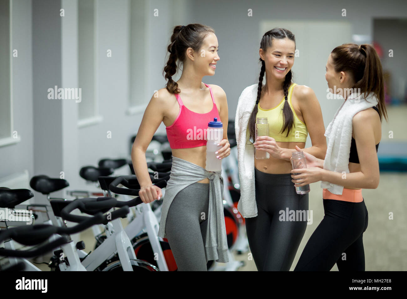 Girls at break Stock Photo - Alamy