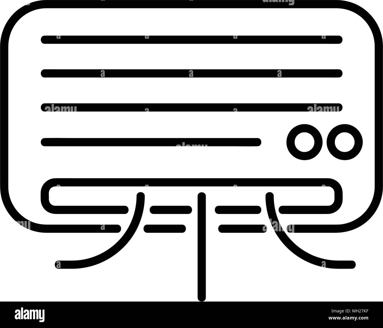 Air conditioner icon, vector icon on white background Stock Vector ...