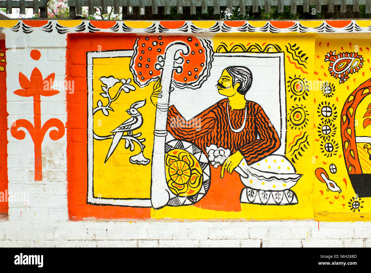 Dhaka University Fine Arts (FFA) student paints to their institute wall ...