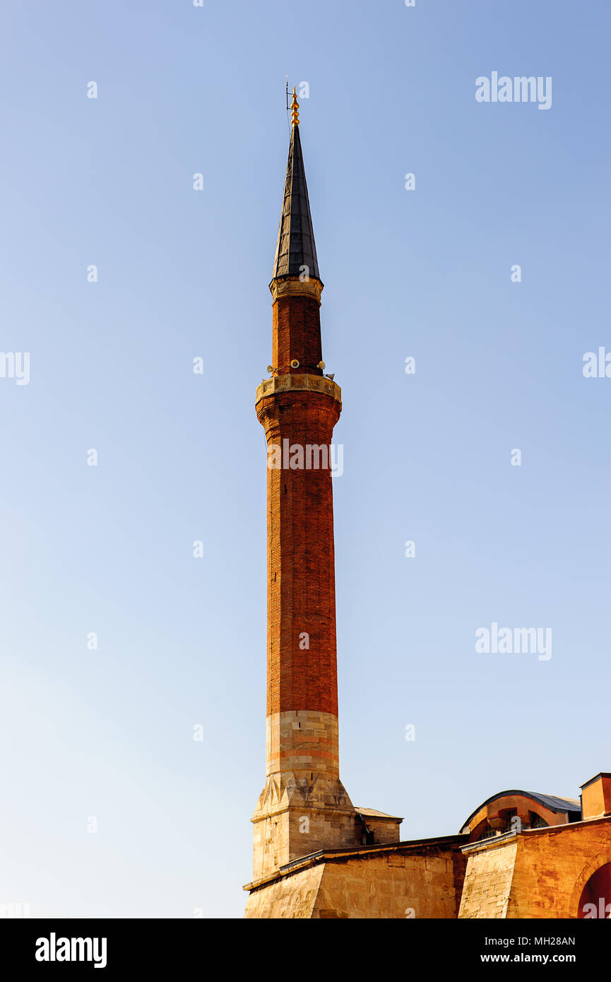 MInaret of the Hagia Sophia, Istanbul, Turkey Stock Photo - Alamy