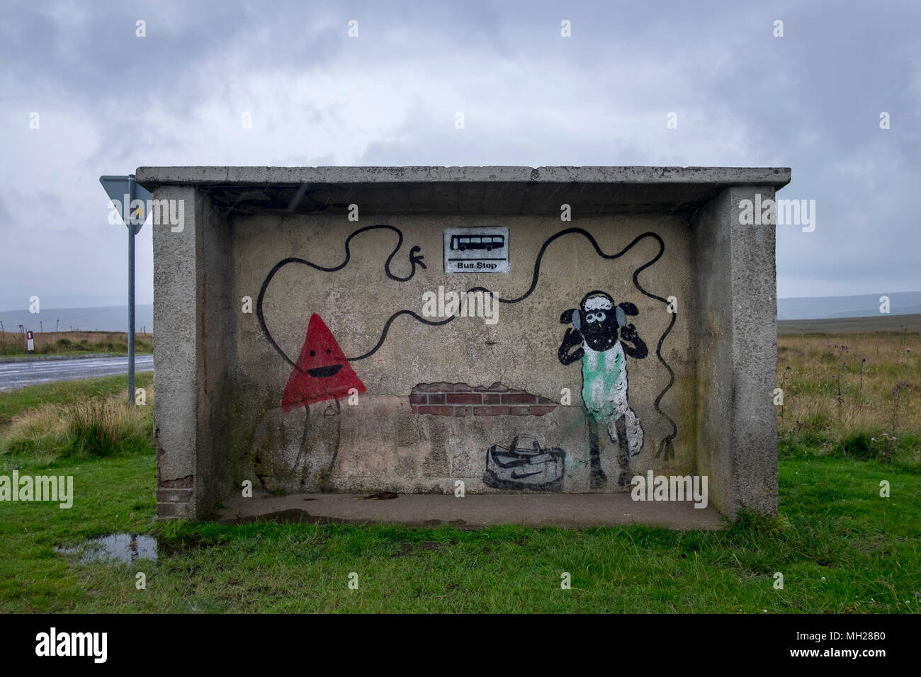 One the most remote Bus Stops in the UK, on the edge of the yorkshire ...