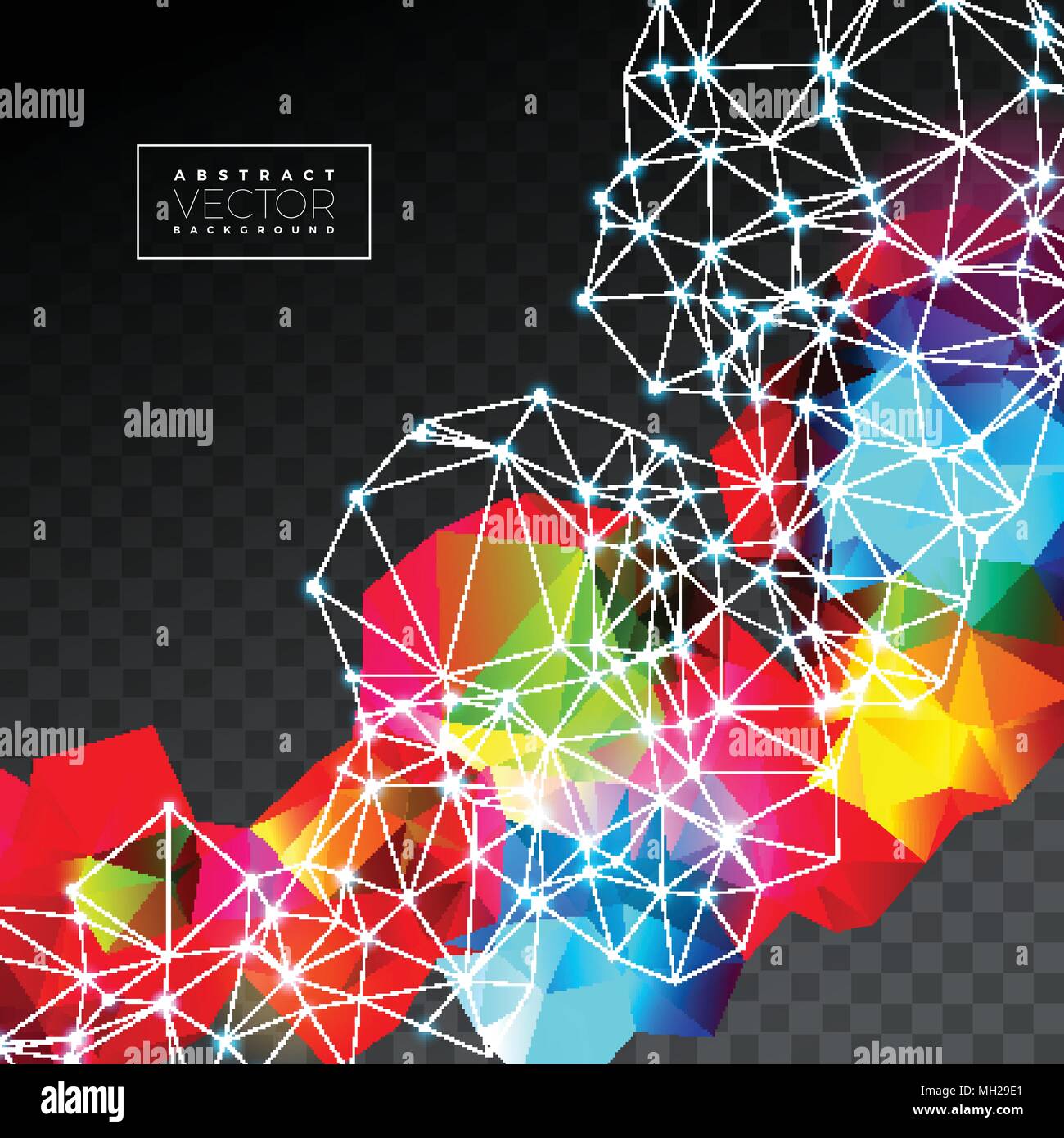 Vector geometric background illustration. Abstract polygonal design ...