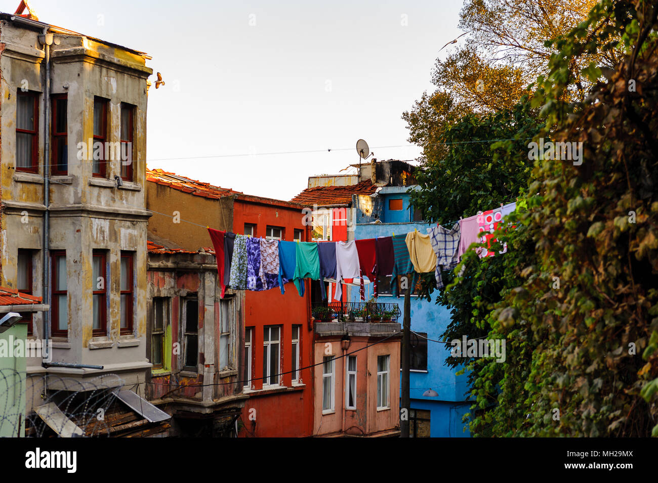 House in a poor area of Istanbul, Turkey Stock Photo - Alamy