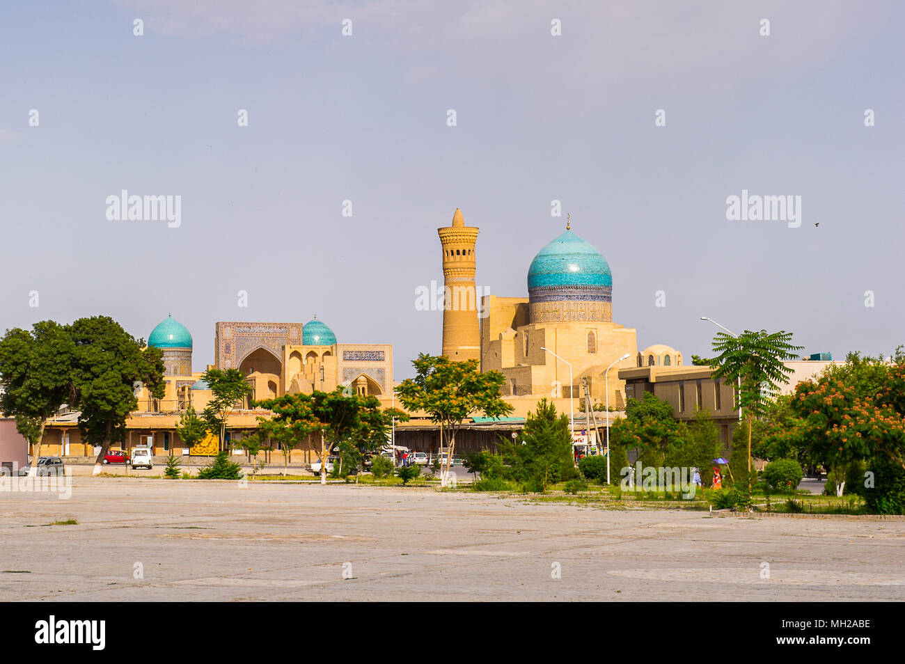 Architecture of the Historic center of Bukhara, Uzbekistan Stock Photo ...