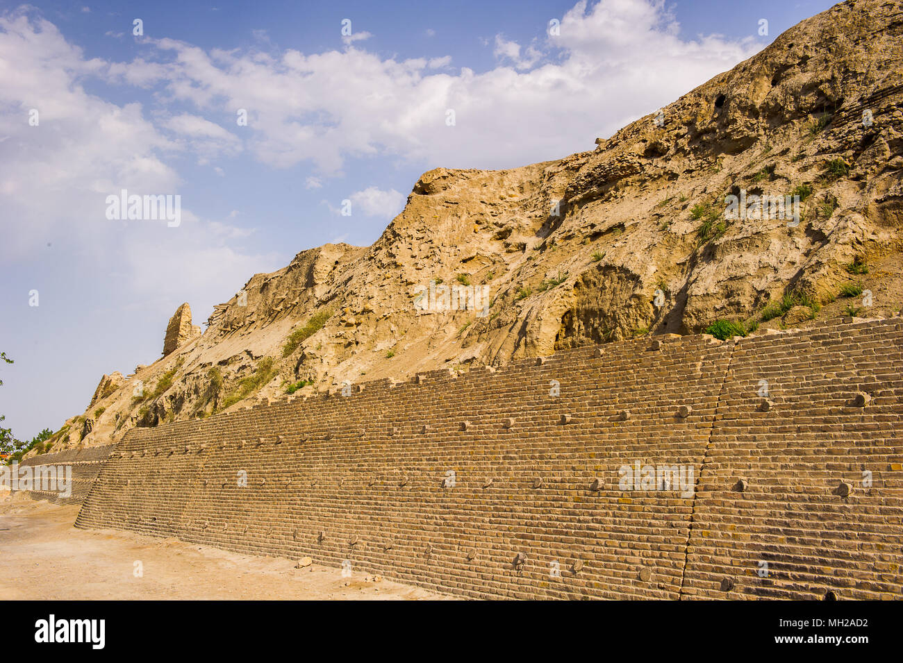 Wall of the Bukhara Fortress, Uzbekistan Stock Photo - Alamy
