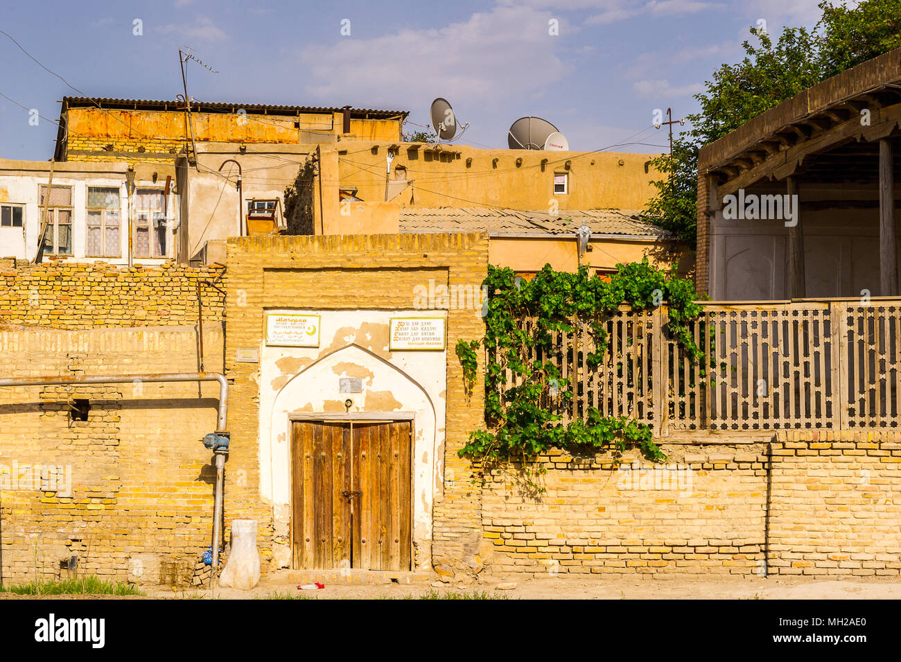 Architecture of the Historic center of Bukhara, Uzbekistan Stock Photo ...