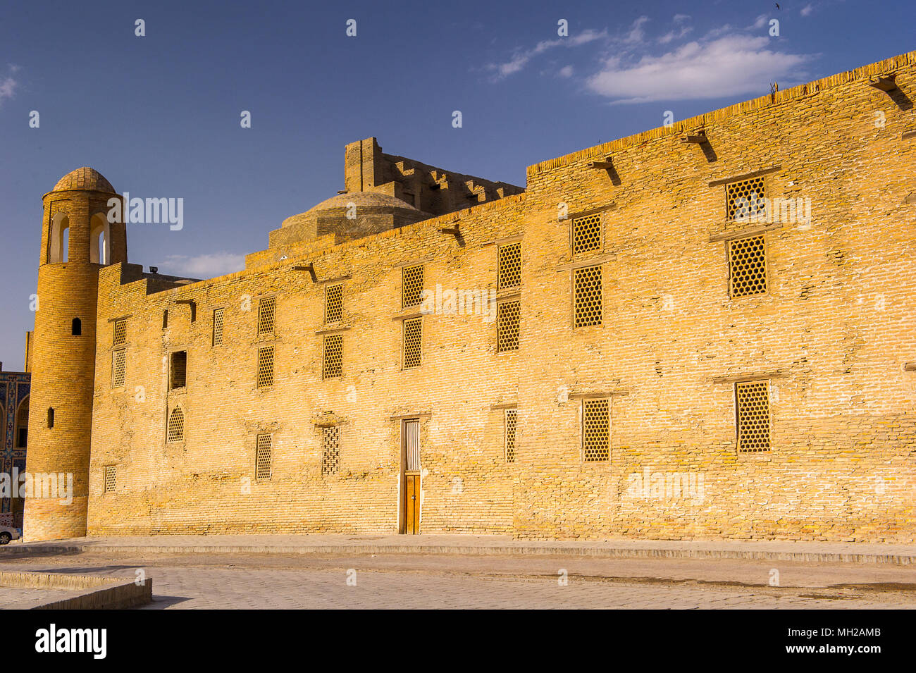 Architecture of the Historic center of Bukhara, Uzbekistan Stock Photo ...