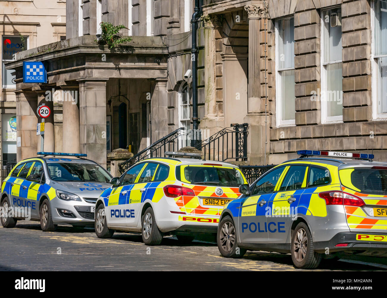 Police cars parked scotland hi-res stock photography and images - Alamy