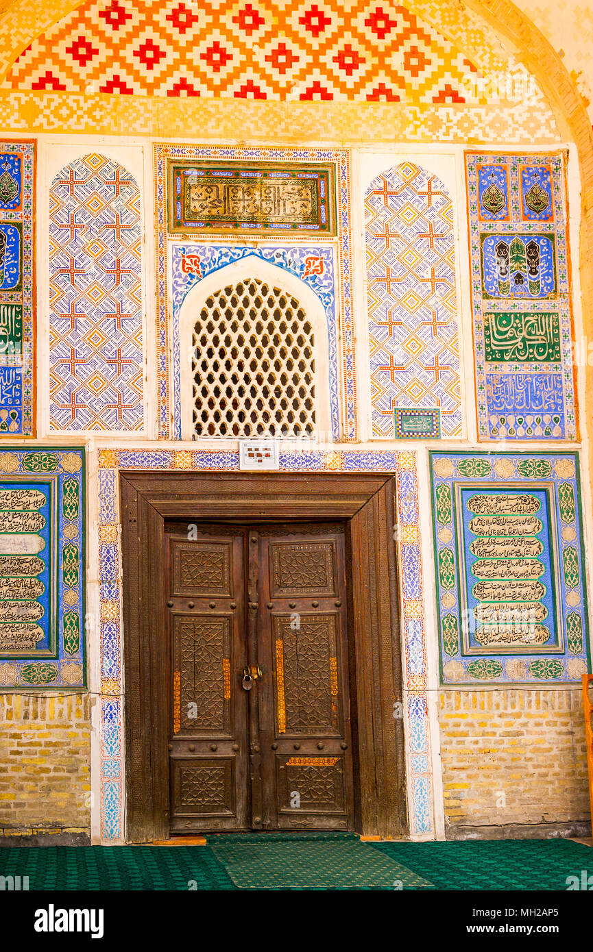 Architecture of the Historic center of Bukhara, Uzbekistan Stock Photo ...