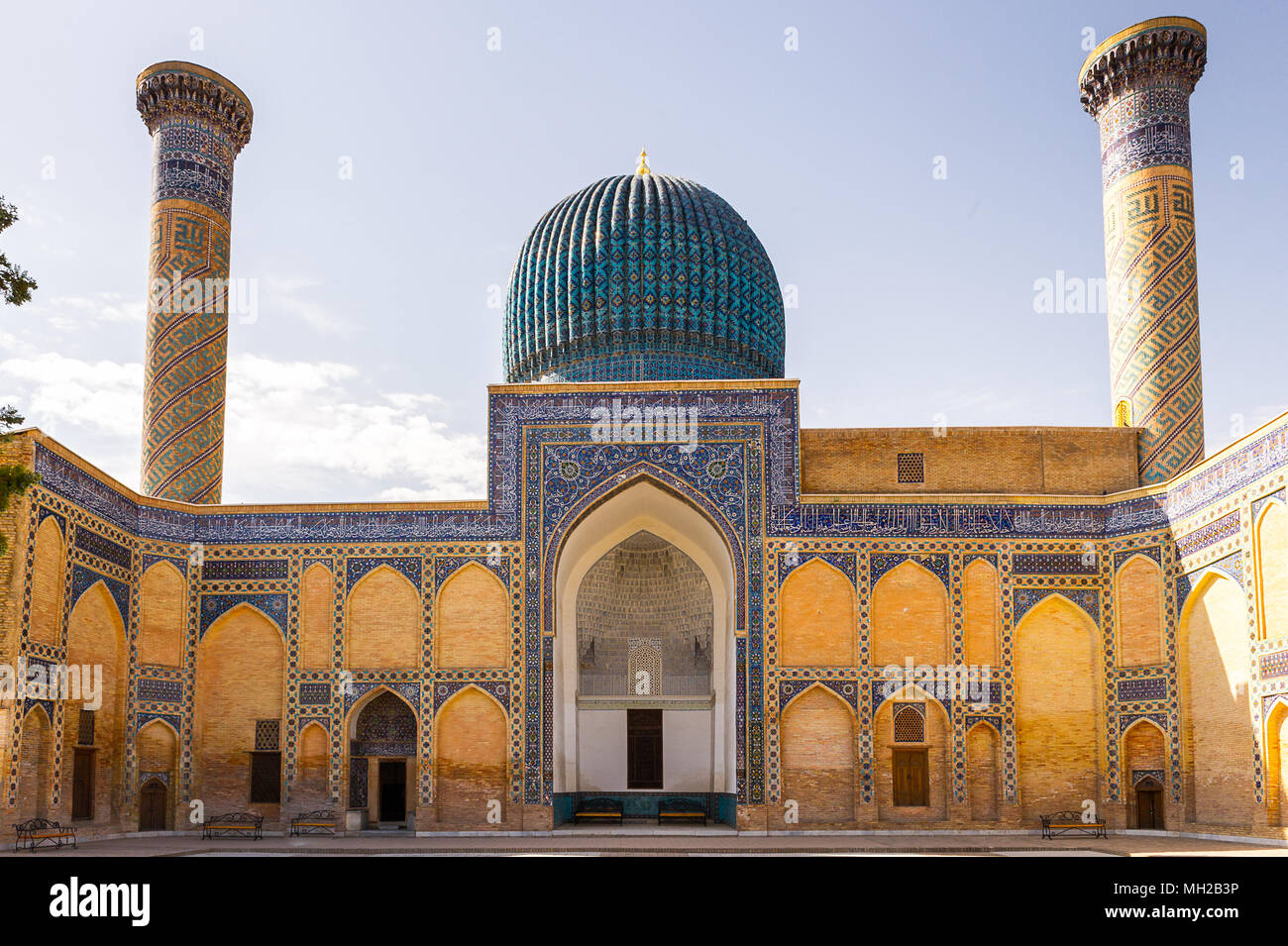 Registan, the heart of the ancient city of Samarkand of the Timurid ...