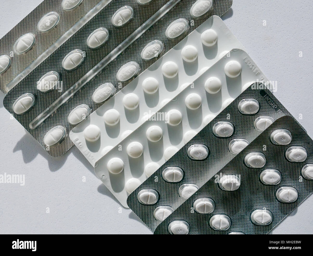 Close up tablets for treatment of hypertension or high blood pressure ...