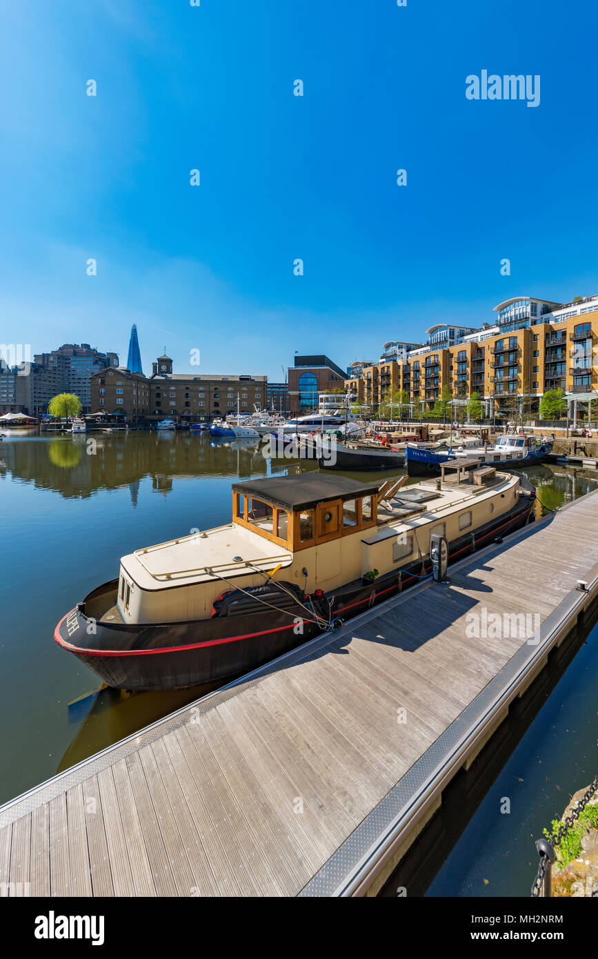 LONDON, UNITED KINGDOM - APRIL 19: This is a view of boats and ...
