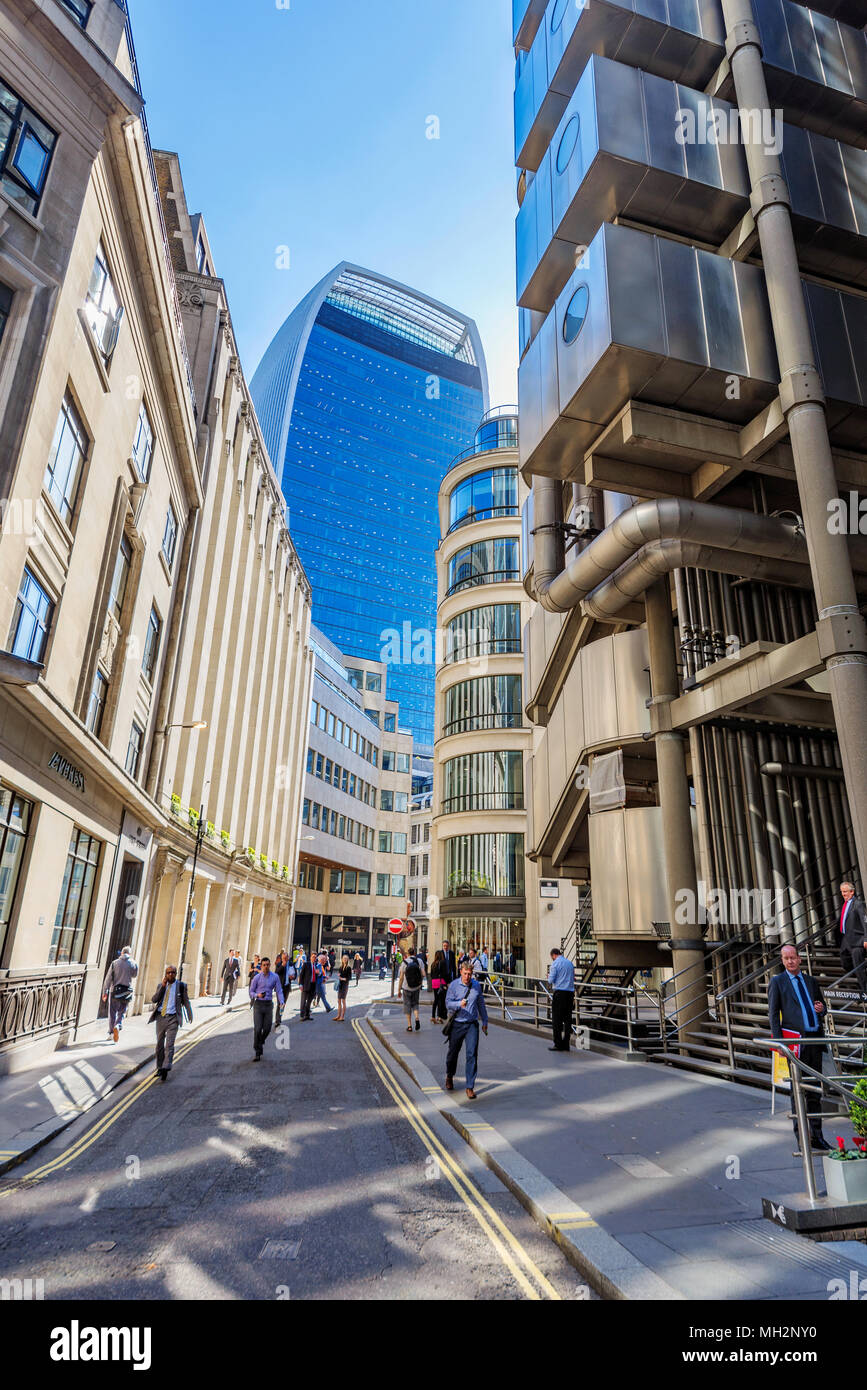 LONDON, UNITED KINGDOM - APRIL 19: City of London architecture in the ...