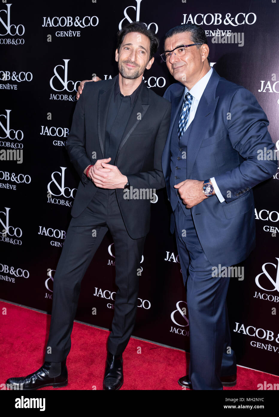 New York, United States. 26th Apr, 2018. Adrien Brody and Jacob Arabo ...