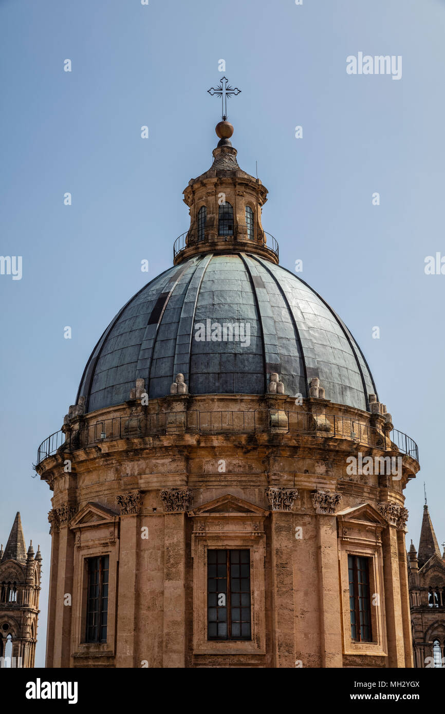 Dome of Palermo Cathedral Stock Photo - Alamy