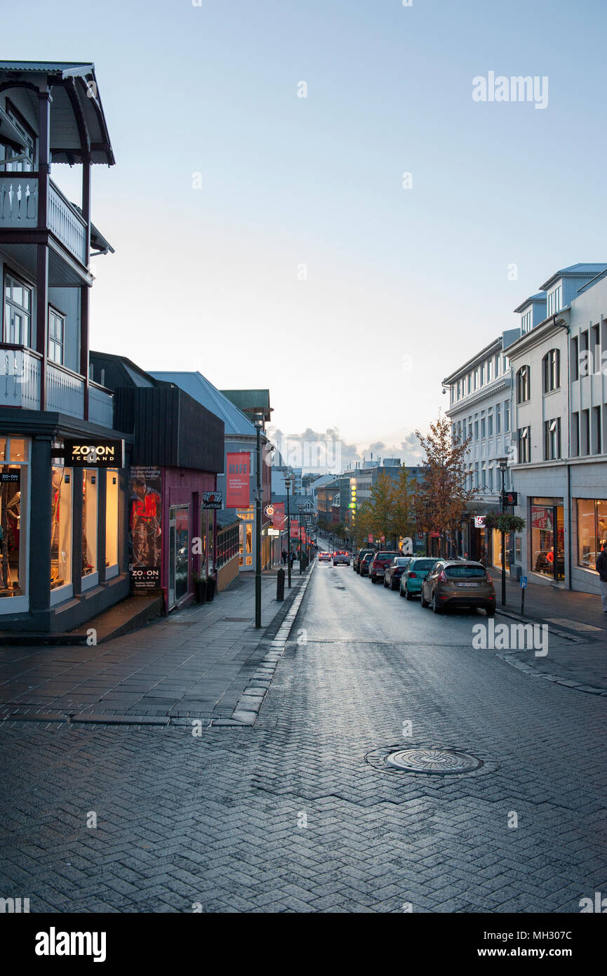 A street in Reykjavik, Iceland Stock Photo - Alamy