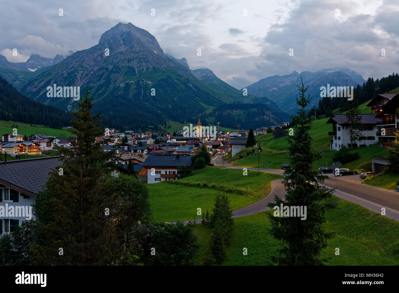 Lech am Arlberg - Austria. Lech am Arlberg - Österreich Stock Photo - Alamy