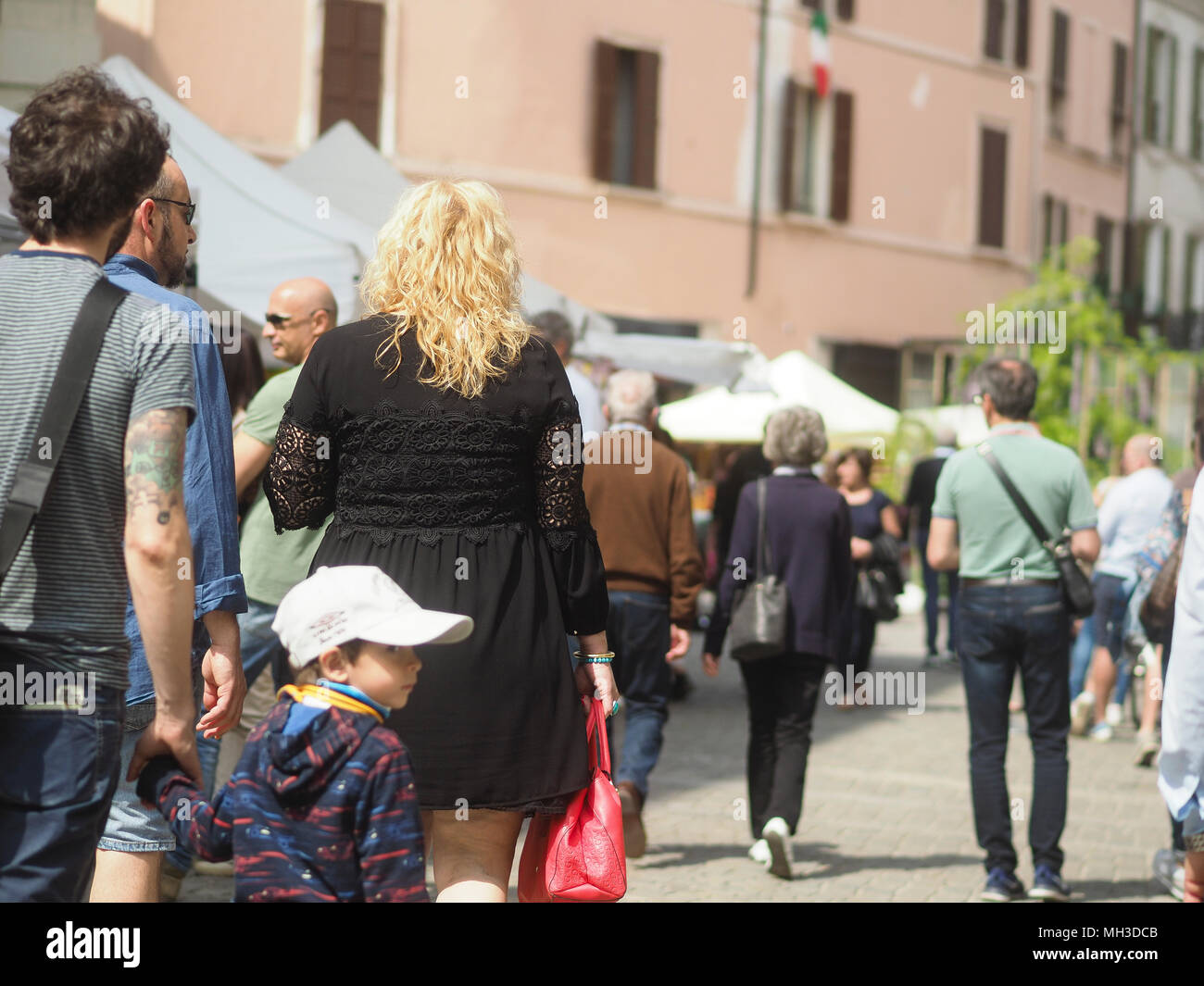 Sping Street flower market 2018 edition in Cremona Lombardia Italy ...