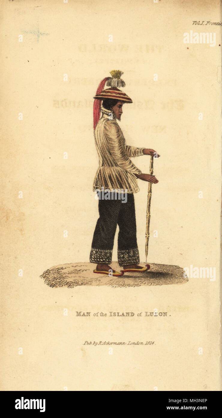 Man of the island of Luzon, the Philippines. Handcoloured copperplate ...