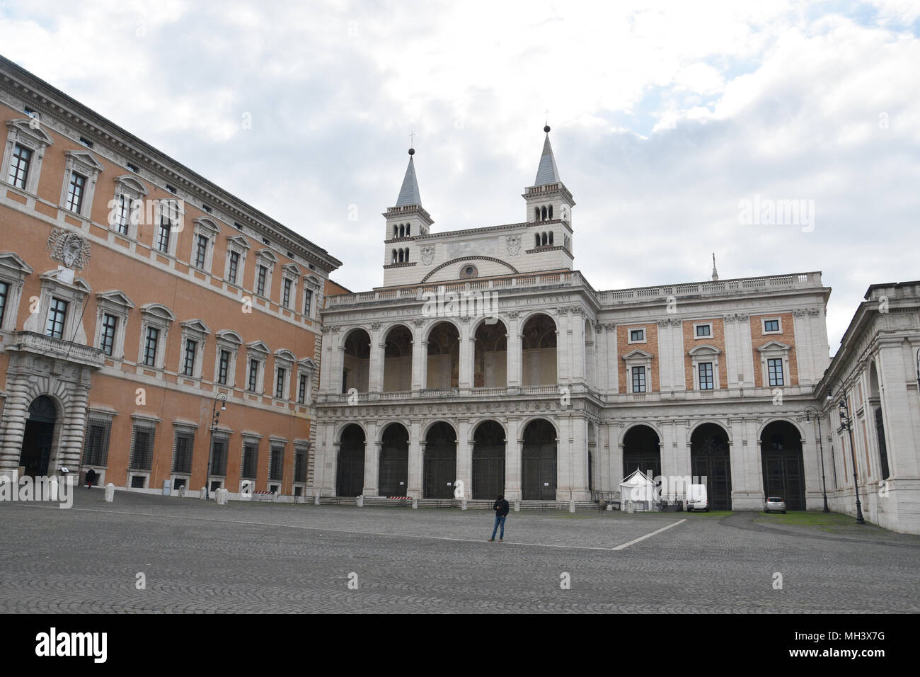 St. John in the Lateran square with the Lateran Palace and the ...