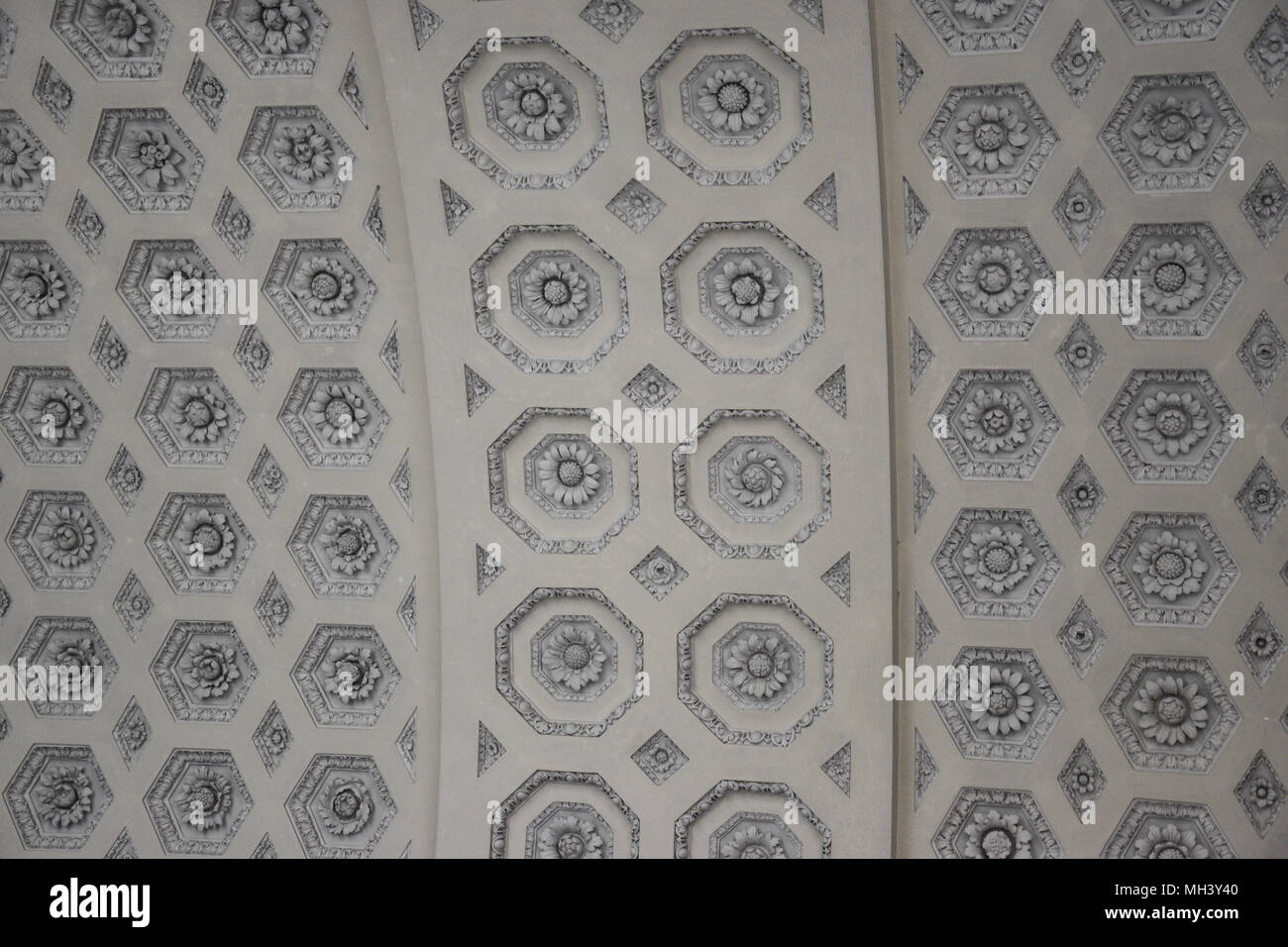 Carved ceilings in the entrance way to St. John's. The Cathedral of the ...