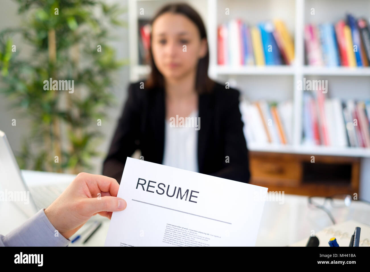 Interview Young Person High Resolution Stock Photography and Images - Alamy