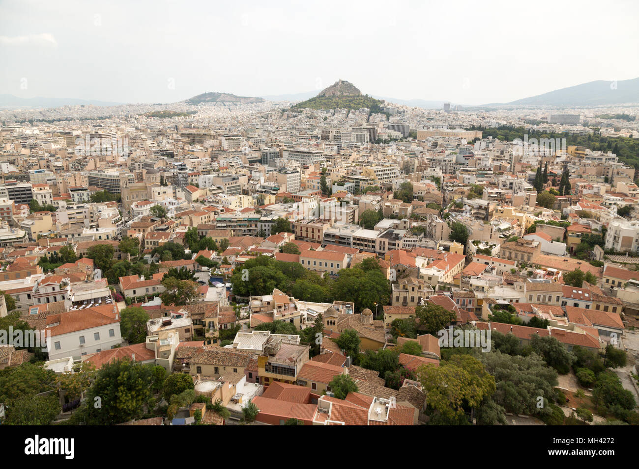 overview of Athens cityscape Stock Photo - Alamy