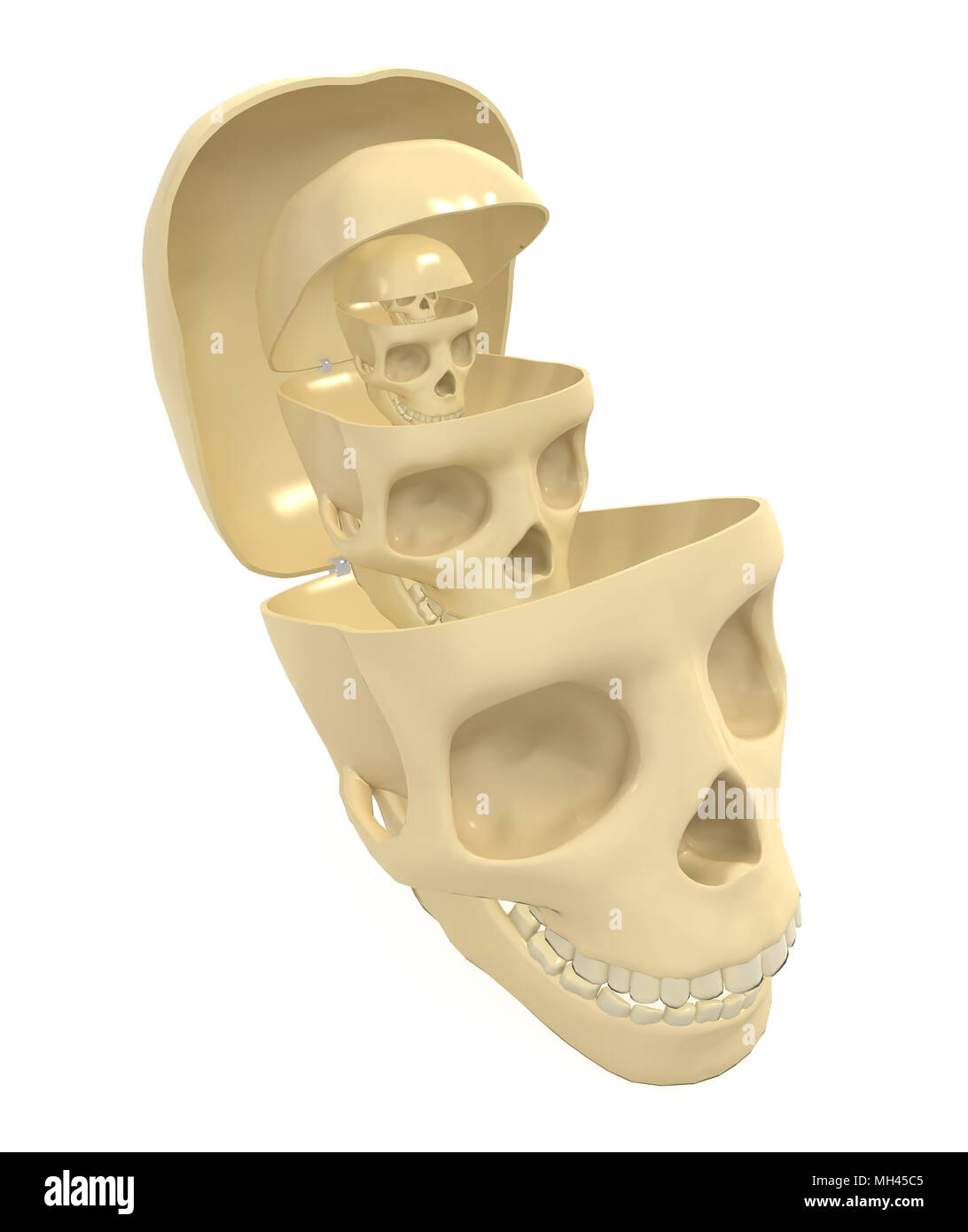 3d skulls hi-res stock photography and images - Alamy
