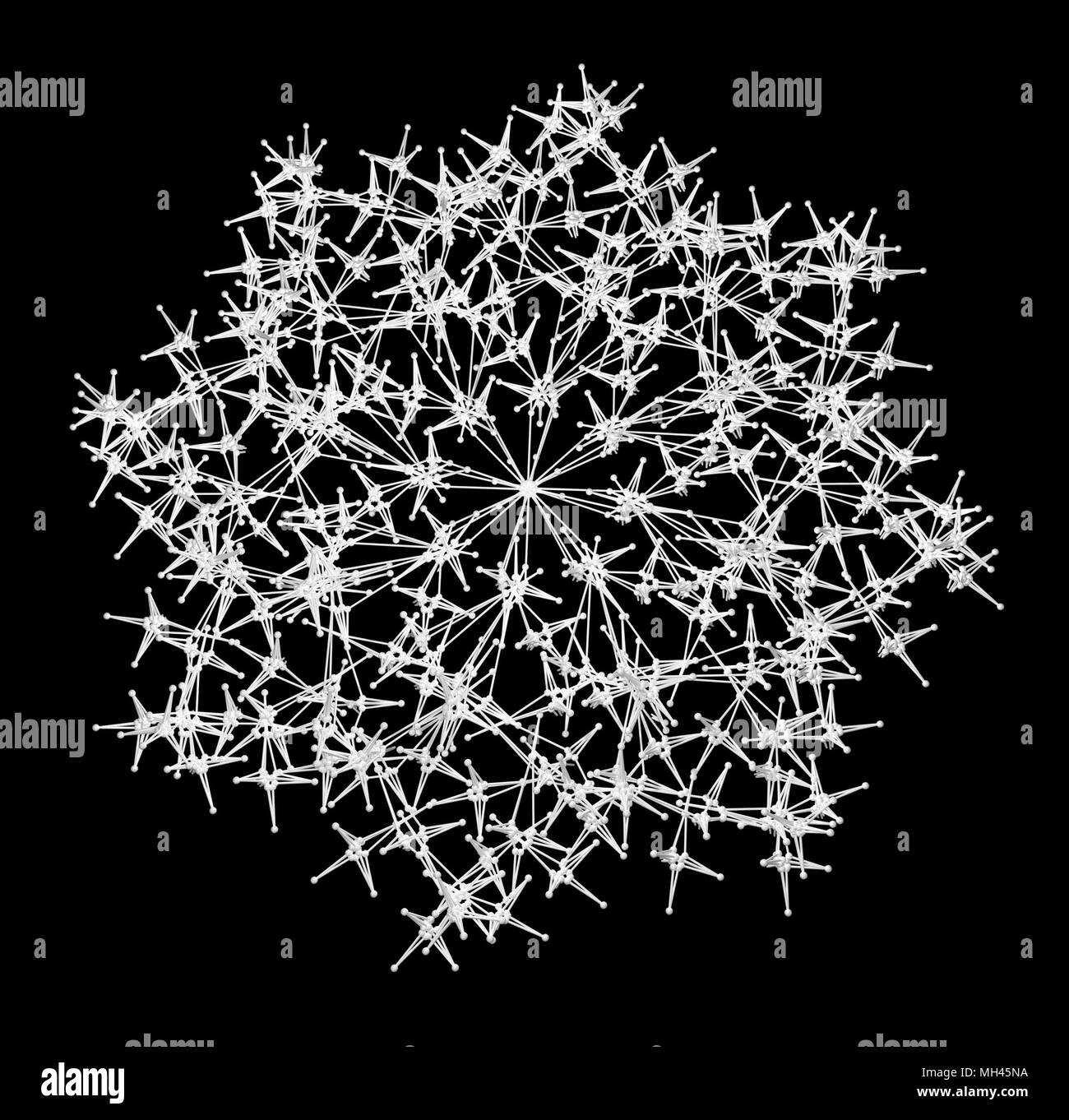 3d snowflake hi-res stock photography and images - Alamy